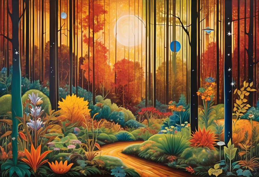 Botto - Amber Path Through Interstellar Forest